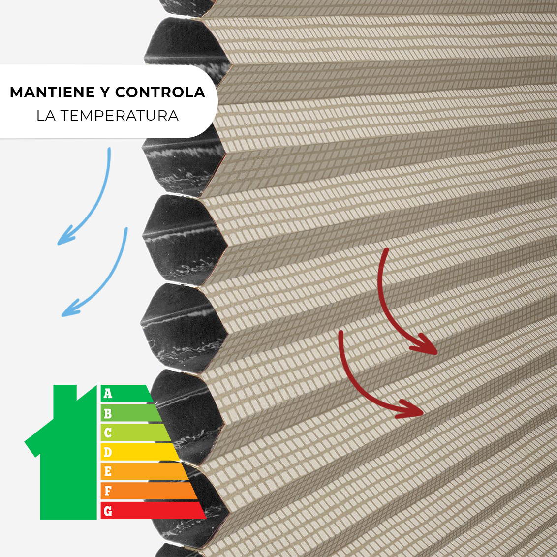 Cortinas Plisadas a Medida sin Taladrar Perfect Fit
